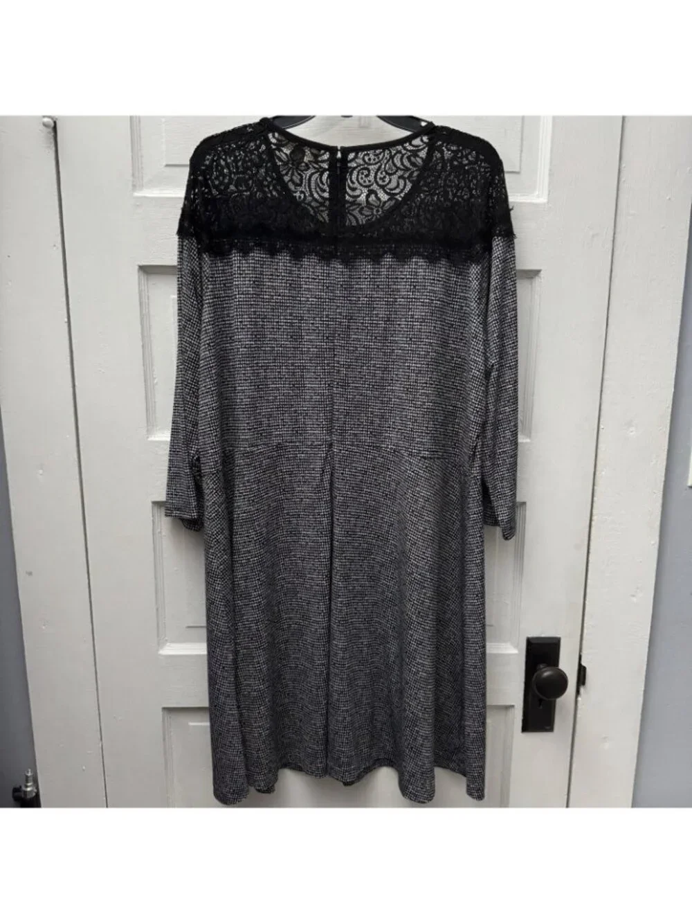 Michael Kors | Dresses | Michael Kors Womens 3x Houndstooth Dress Black ...